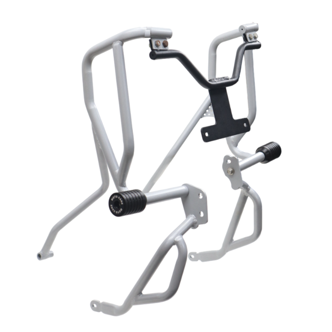 UPPER LOWER CRASH GUARD (SILVER) FOR HERO XPULSE 210 – Primo Customs