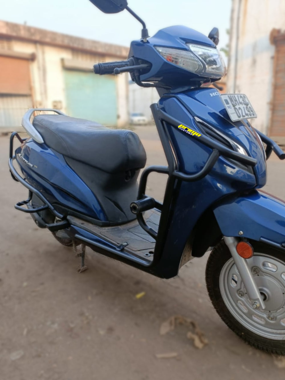 HONDA ACTIVA 6G CRASH GUARD WITH SLIDERS – Primo Customs