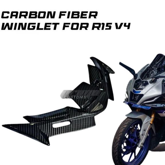 R15 V4 CARBON FIBER DIPPED WINGLET – Primo Customs