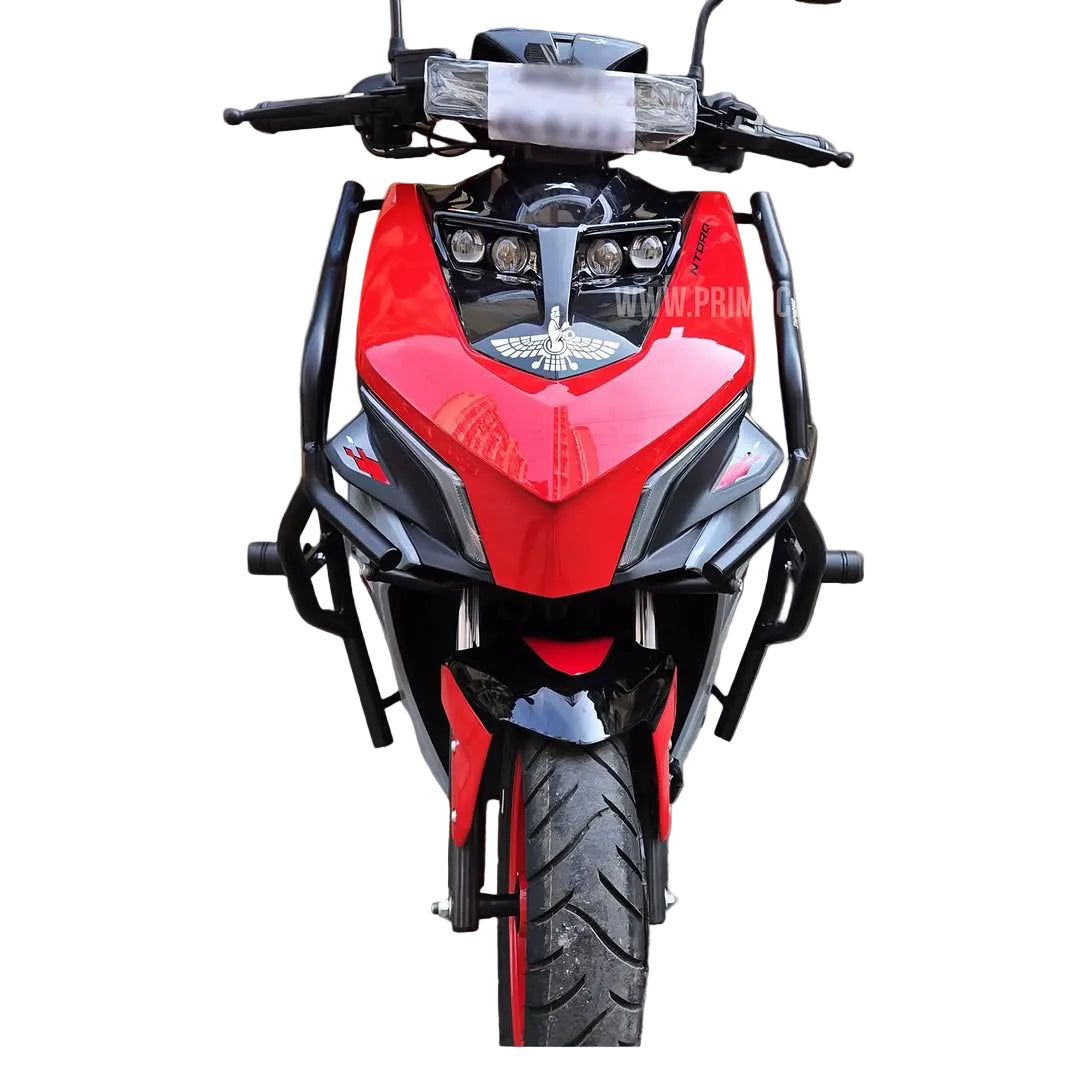 TVS NTORQ 150 Full Body Crash Guard With Heavy Duty Sliders By Primo C ...