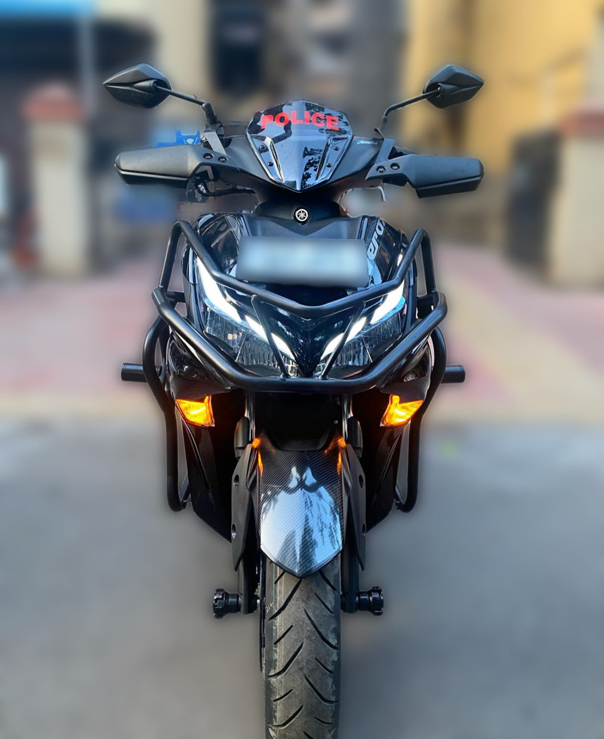 YAMAHA AEROX 155 CRASH GUARD WITH SLIDERS – Primo Customs