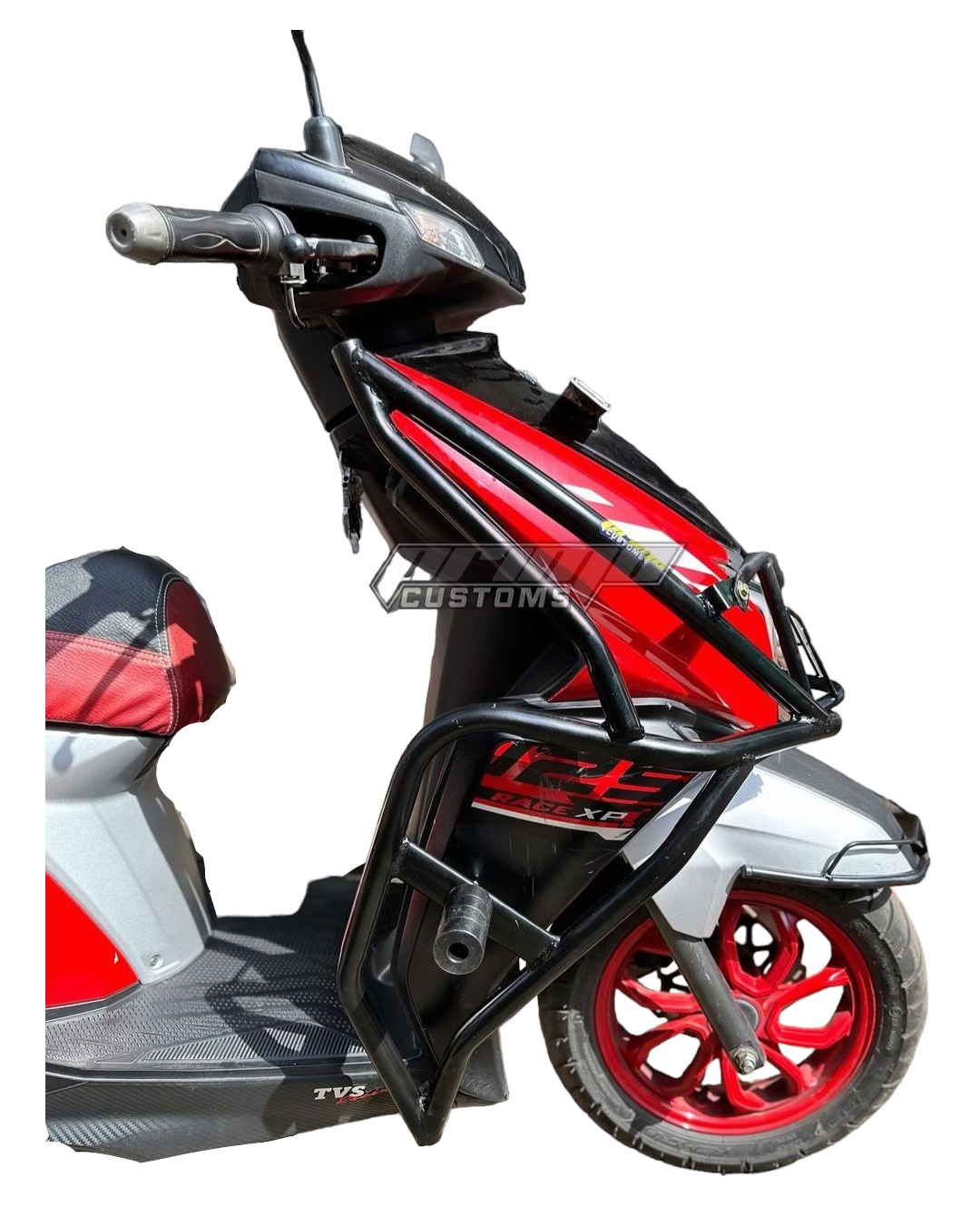 TVS NTORQ FULL BODY CRASH GUARD WITH SLIDERS – Primo Customs
