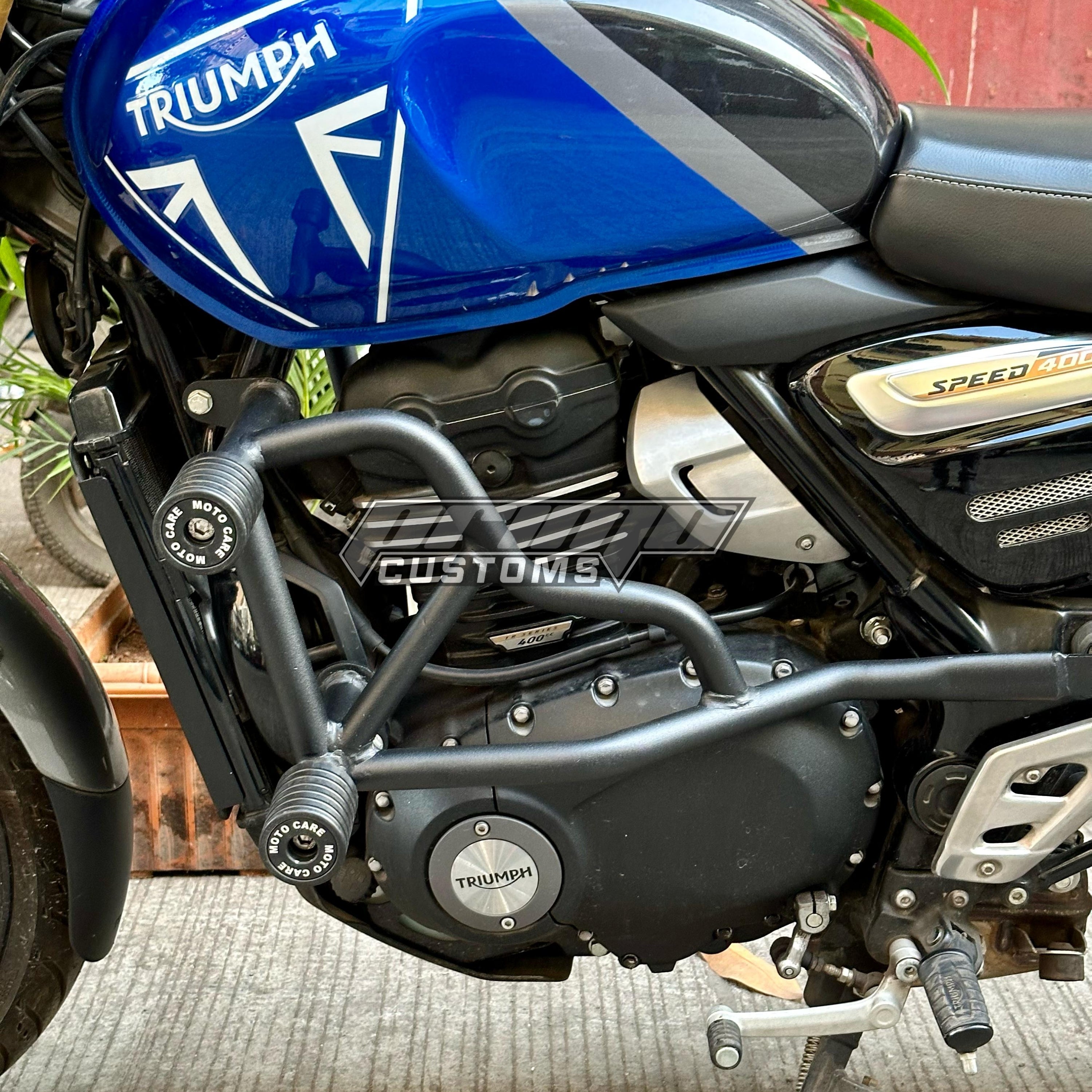 TRIUMPH 4 SLIDERS CRASH GUARD SPEED 400/SCRAMBLER 400X – Primo Customs