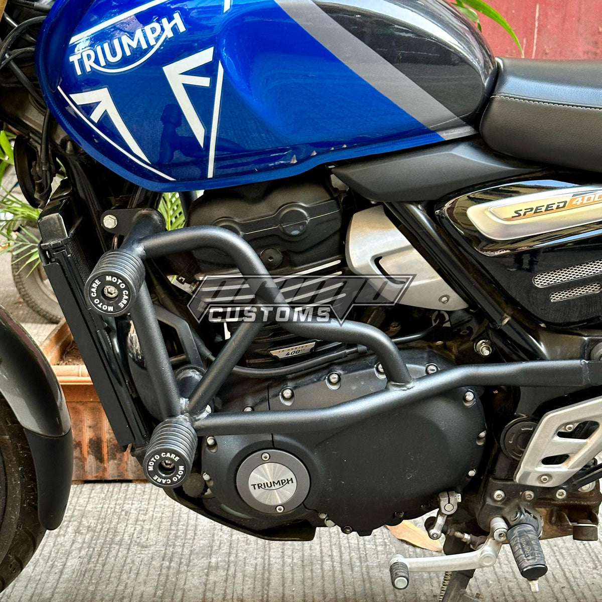 TRIUMPH 4 SLIDERS CRASH GUARD SPEED 400/SCRAMBLER 400X – Primo Customs