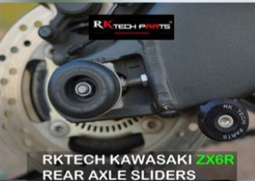 KAWASAKI ZX6R REAR AXLE SLIDERS – Primo Customs